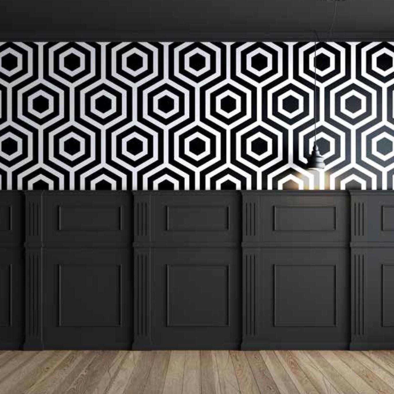 Black/White Hex – Look Walls Collections